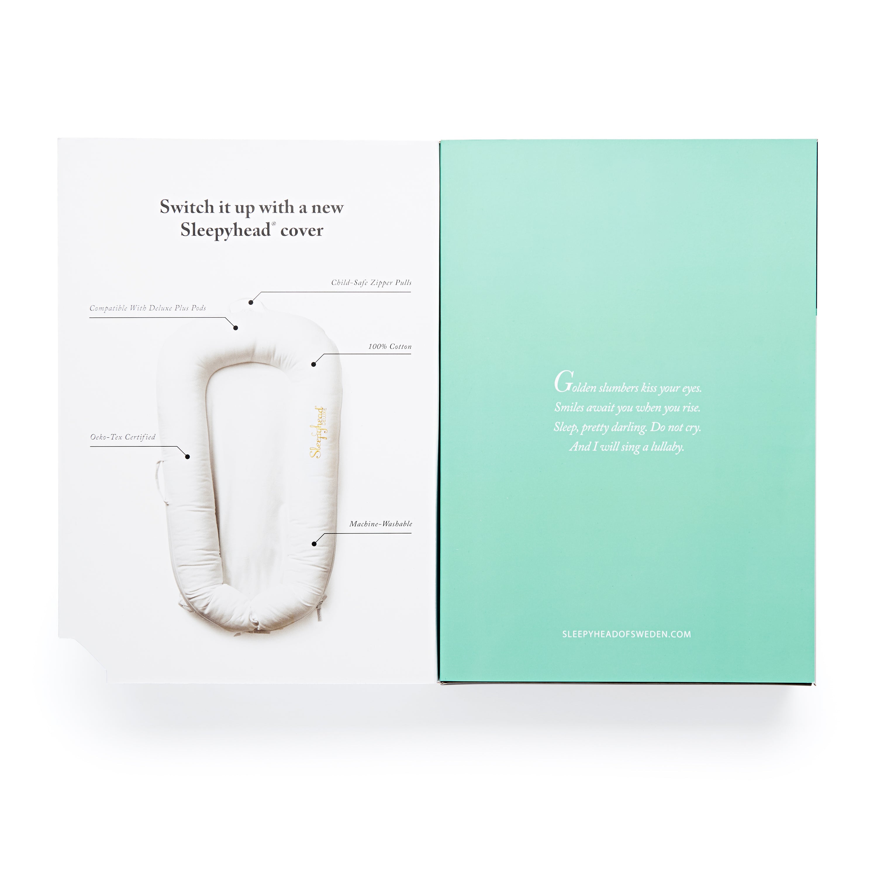 DOCKATOT COVER (DELUXE + ) Pristine White – The Happy Brand